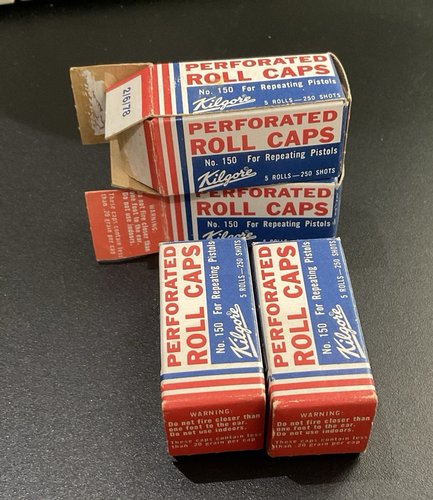 VTG Kilgore PAPER CAPS No. 150~2 Rolls/2 Partials | eBay