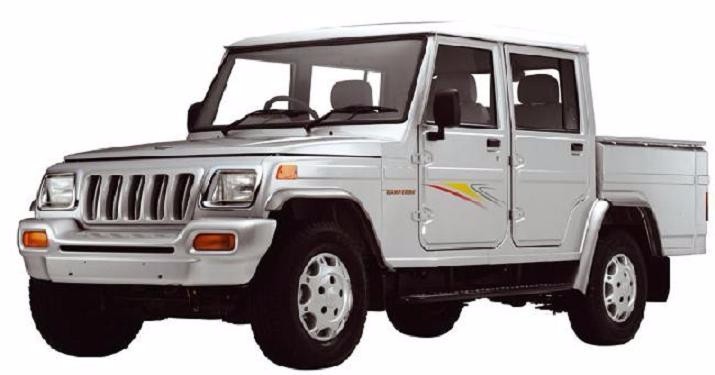 Mahindra Bolero White Side View