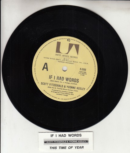 SCOTT FITZGERALD & YVONNE KEELEY If I Had Words 7" 45 record + juke box ...