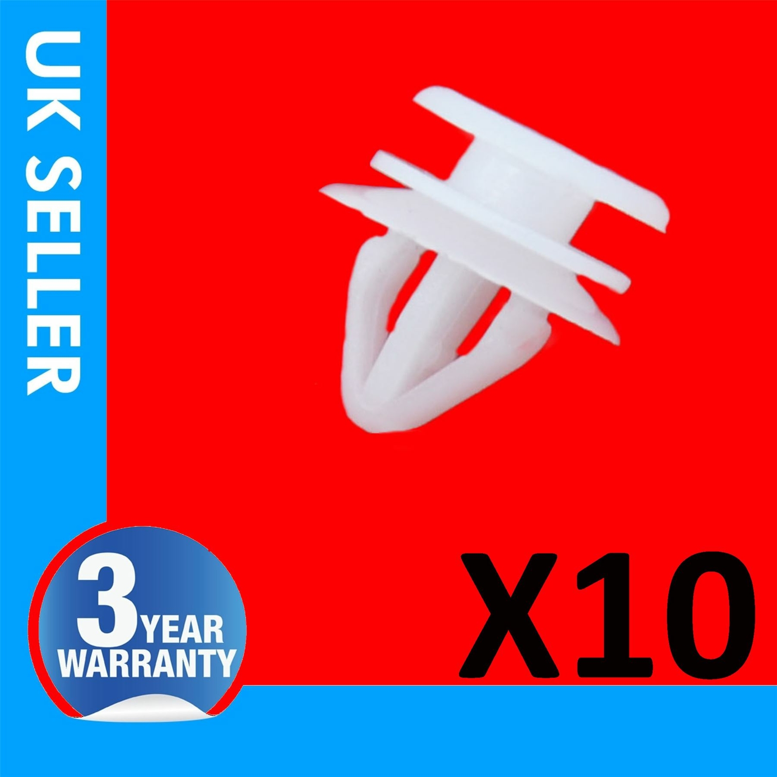 For Ford Fiesta Fusion Focus Ka wing mirror door panel trim clips X10 ...