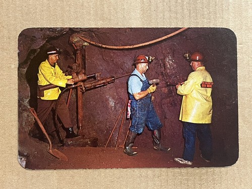 Postcard Michigan MI Iron Mountain Iron Mine Underground Mining Tours ...