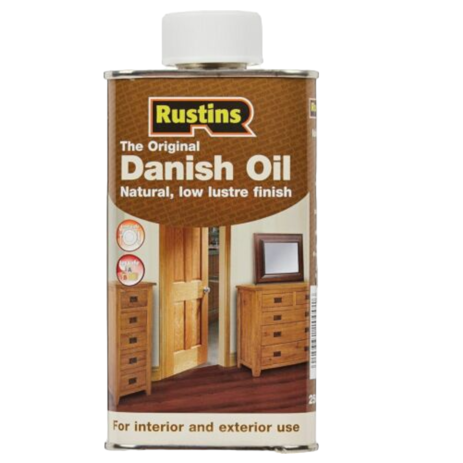 Rustins Danish Oil For Wood And Workshop Natural Finish - All Sizes ...