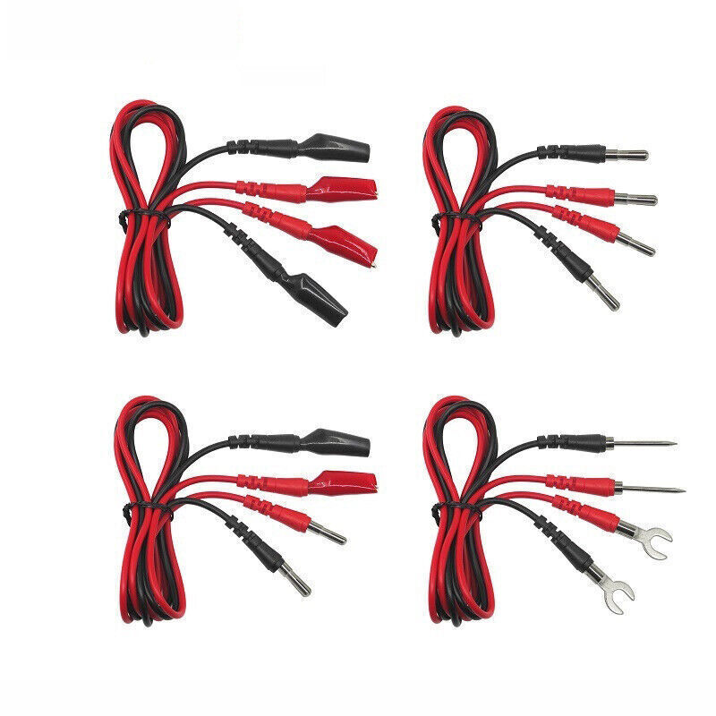 16Pcs/Set Multimeter Test Lead Probe Volt Meter Crocodile Cable Clip ...