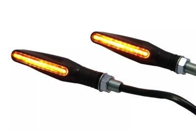 NEW LED Sequential Indicators Motorbike Turn Signals Custom Street Bike ...