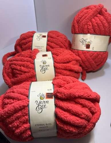 Yarn Bee ETERNAL BLISS Yarn X4/ 8oz Skein 100% Polyester Lot- Soft ...