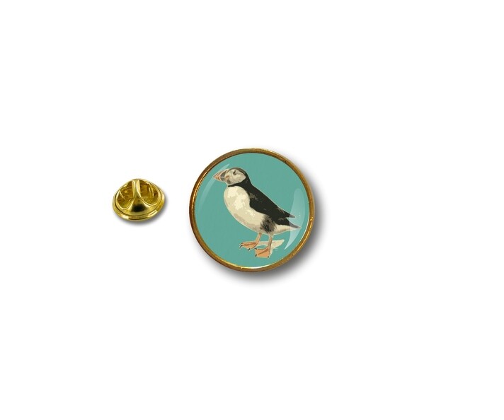 pins pin's badge metal lapel hat button vest animal puffin | eBay