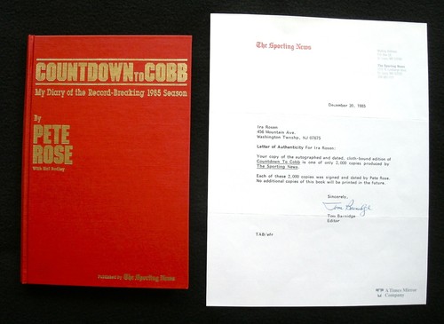 PETE ROSE (D.2024) Autographed 1985 Limited Edition Book With LOA Reds ...