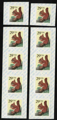 US #2489 29¢ Red Squirrel coil wholesale lot 10 stamps NH MNH | eBay