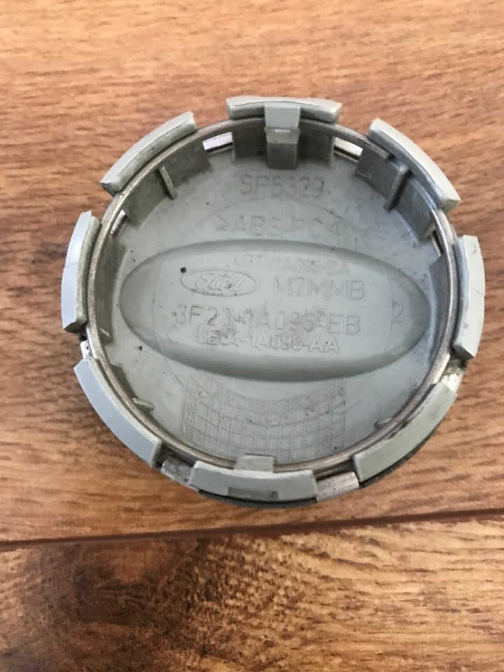 (1) 03-17 Ford Center Caps Machined Finish w/Blue Ford 3F23-1A096-EB ...