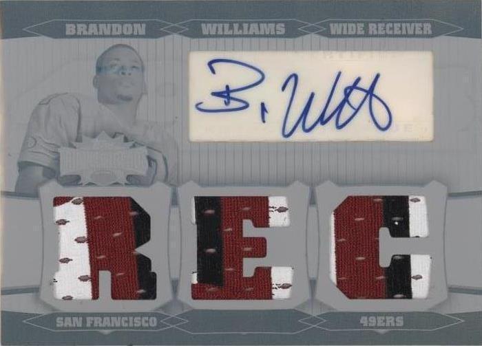 2006 Topps Triple Threads - Autographed Relics Brandon Williams #WWRA ...