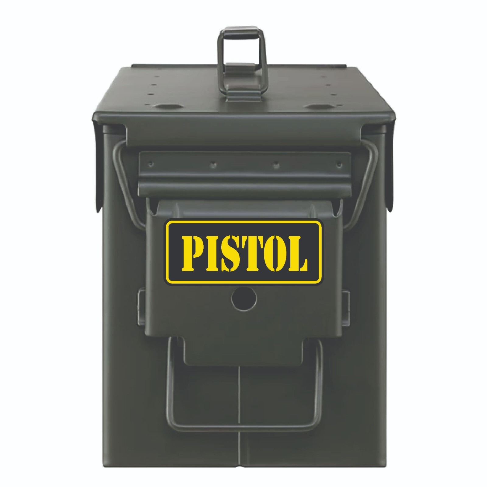 Pistol Ammo Can Box Decal Gun Hunting CALIBER Vinyl Decal Sign Range ...