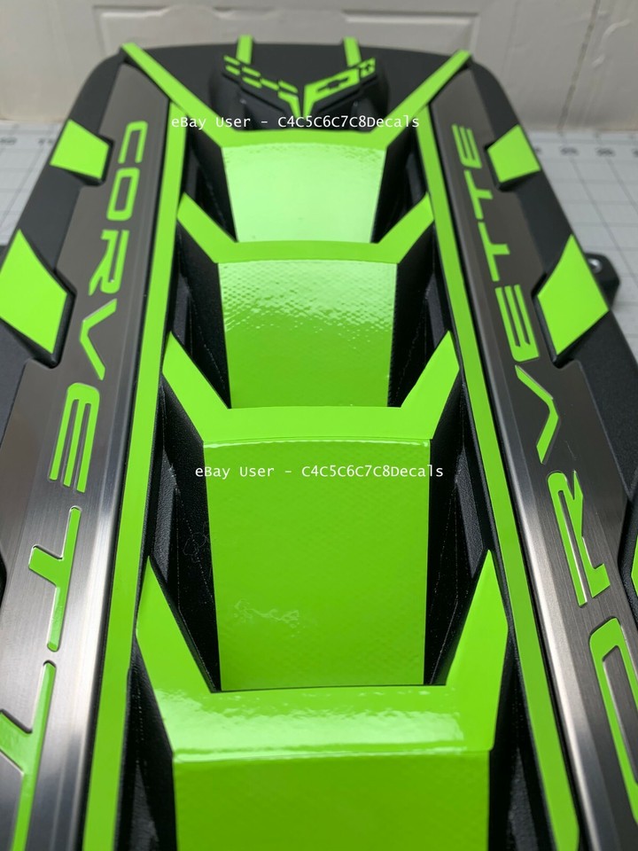 FITS Chevy Corvette StingRay C8 Engine Cover Decal 20 21 22 23 24 LOTS ...