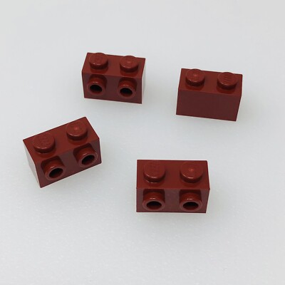 11211 LEGO Parts Brick Modified 1x2 w/ Studs On 1 Side DARK RED (4) | eBay