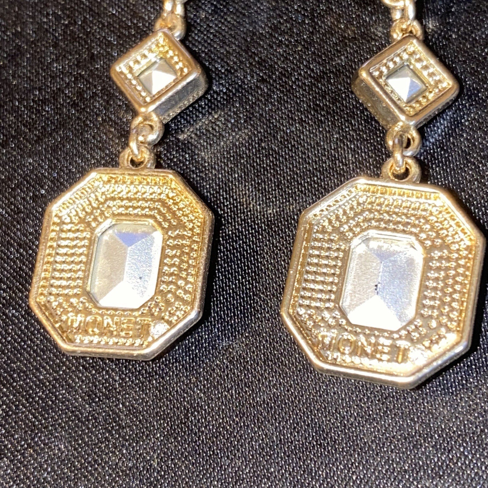 Vintage Monet 24k gold plate Ruby Colored Cubic Zirco… - Gem