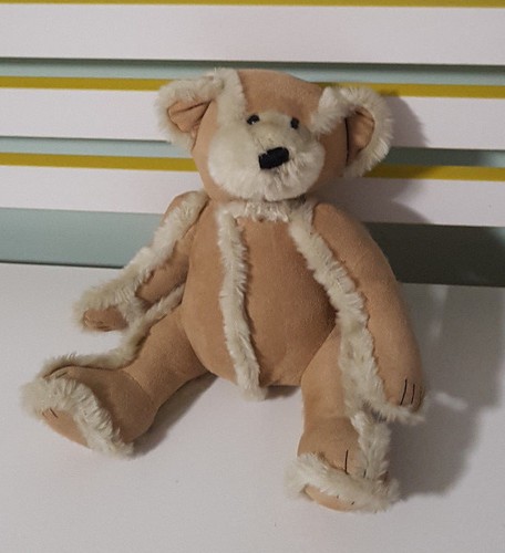 PLUSH TOY SOFT TOY! SUEDE STYLE TEDDY MADE OUT OF POLYESTER! TEDDY BEAR ...