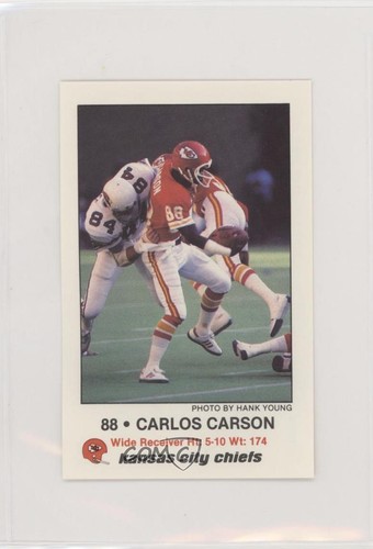 1983 Frito Lay Kansas City Chiefs Police Carlos Carson #4 7j0 | eBay