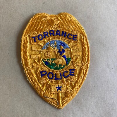 VINTAGE TORRANCE POLICE WOVEN AMERICAN COLLECTABLE PATCH | eBay Australia