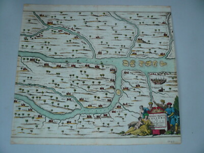 Pre-1900 - Antique Hand Col Map