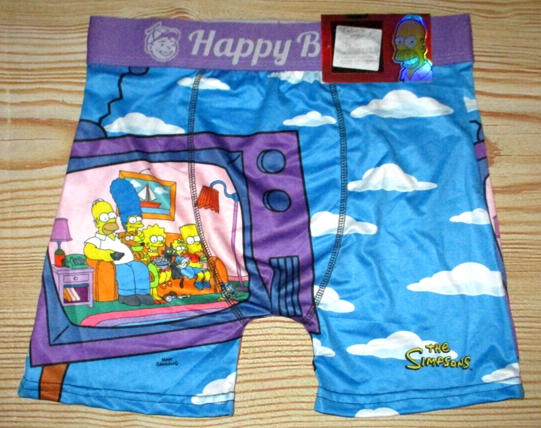 MENS HAPPY BOXER THE SIMPSONS CHARACTERS BOXER BRIEF SIZE M (32/34) | eBay