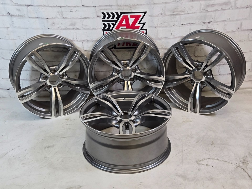 19" Inch BMW M Series M3 M4 M5 Wheels Rims | Machined Gray | 5x120 ...