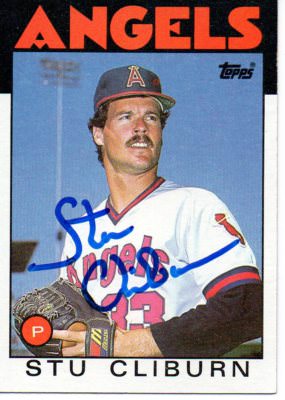 Stu Cliburn California Angels 1986 Topps Signed Card | eBay