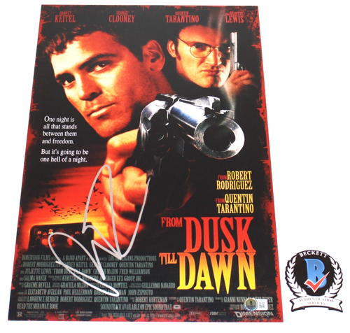 ROBERT RODRIGUEZ SIGNED 'FROM DUSK TILL DAWN' 12x18 MOVIE POSTER 1 ...
