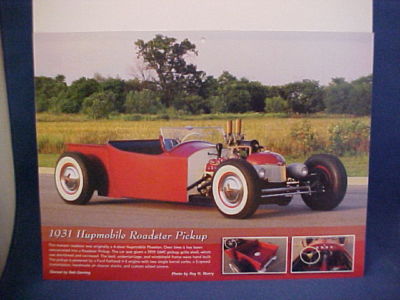 1931 Hupmobile Roadster Pickup Truck custom--new photo from NOS ...