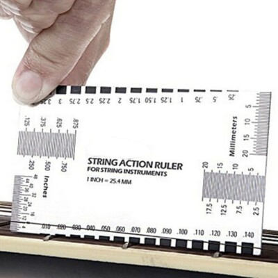 Steel String Action Gauge Ruler Guide Setup Measuring Luthier for ...
