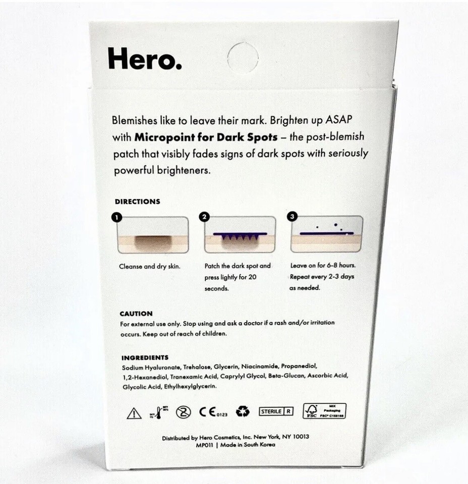 Hero Cosmetics - Mighty Patch Micropoint For Dark Spots - 6 Patches ...