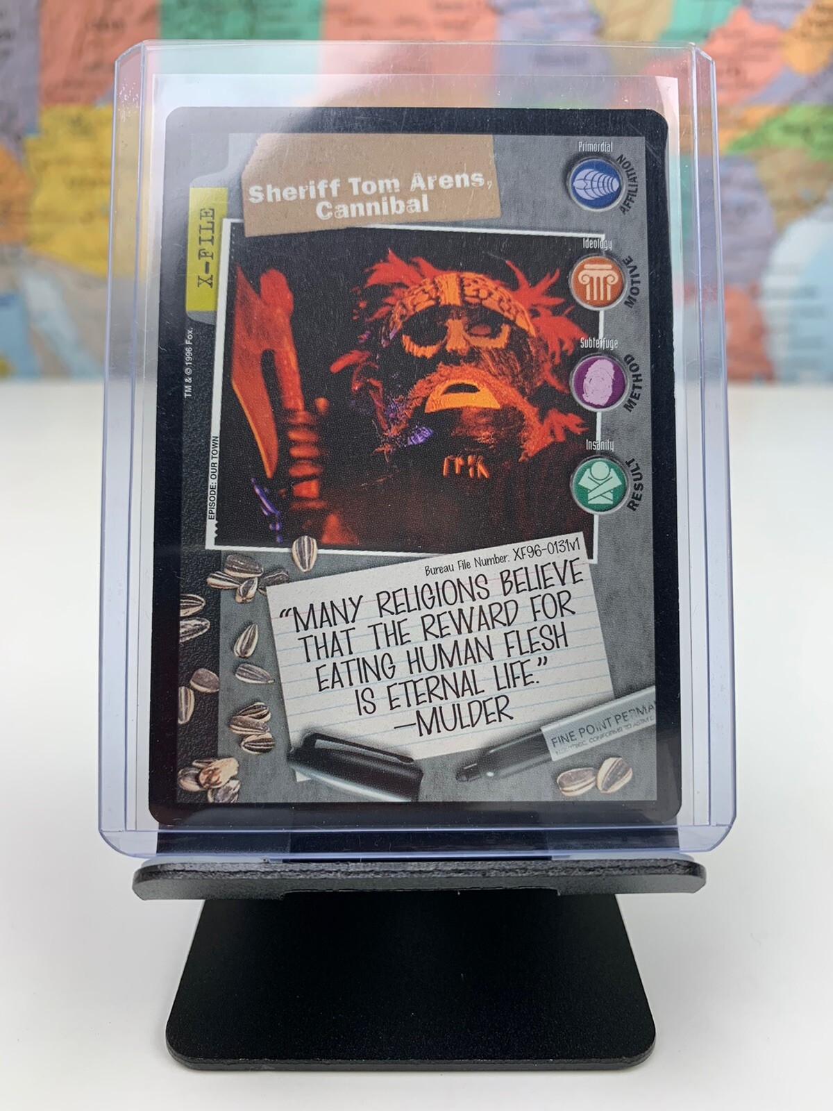 SHIPS SAME DAY The X-Files Card LP/NM Sheriff Tom Arens, Cannibal ...