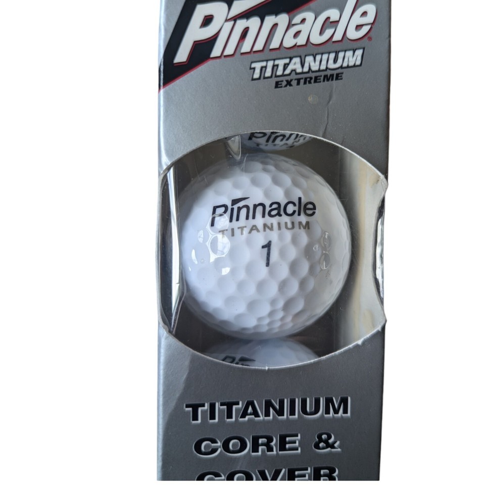 Genuine Pinnacle Titanium Extreme Distance Golf Balls NEW in Box - 3 BALLS | eBay