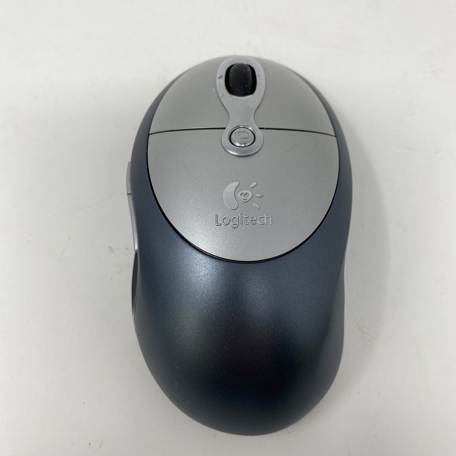 Logitech M-RAJ89A Gray & Black Cordless Click Plus 3-Buttons Optical ...
