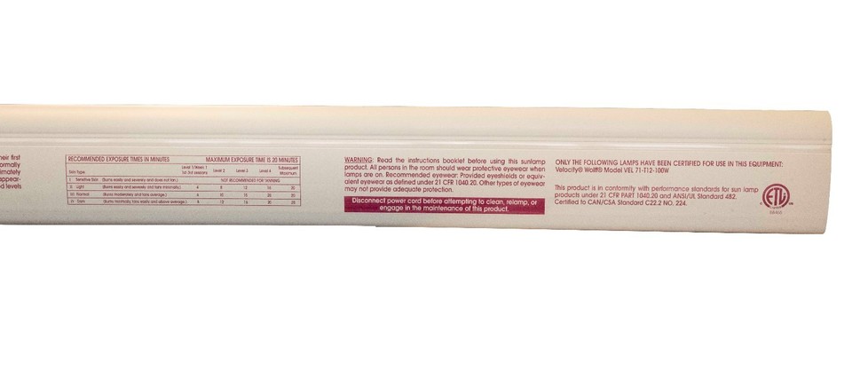 Profile Strip for a Sunvision 28LE Tanning Bed - 2000-2004 | eBay