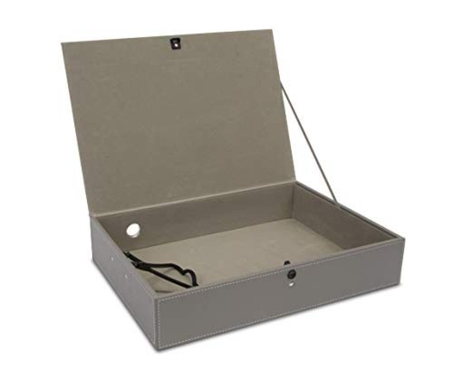 OSCO GRYPUBF1 Faux Leather Box File - Grey - NUOVO 5038803013649 | eBay