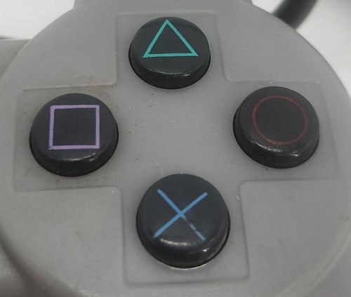 PlayStation / PlayStation 1 / PS1 Game Controller - Wired Gray Untested ...