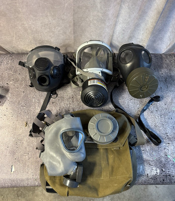 4 Lot Military Gas Mask MP5 NATO Israeli Army Finnish M61 Finland | eBay