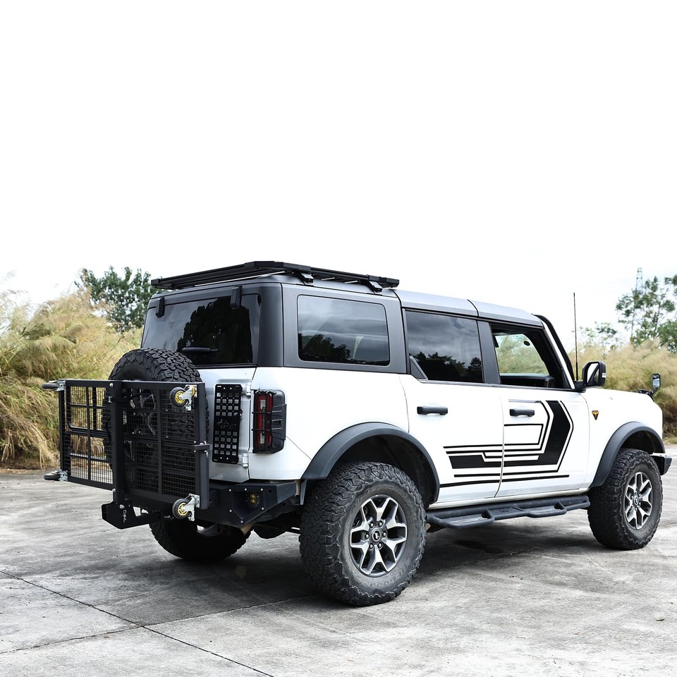750LBS Fold Hitch-Mounted Cargo Basket Vehicle Carrier for SUV RV Truck ...