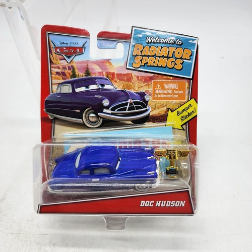 Disney Pixar Cars Doc Hudson Radiator Spring Trophy & Bumper Sticker ...