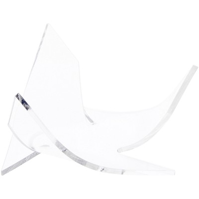 Plymor Clear Acrylic Triangle Display Stand for Mineral, 2.25" x 3.875 ...