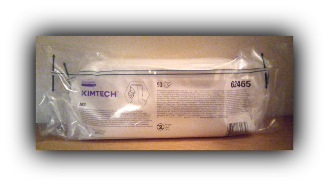 Kimberly Clark KIMTECH M3 62465 Pleated Face Mask 50 Units *SEALED ...