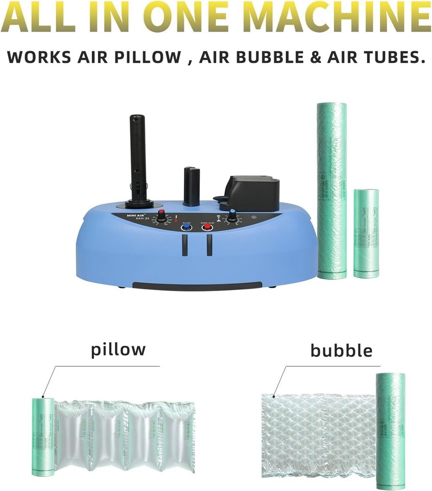 Mini Air Easi 2S Air Pillow Bubble Maker Cushion Machine 2 Free 164 ft ...