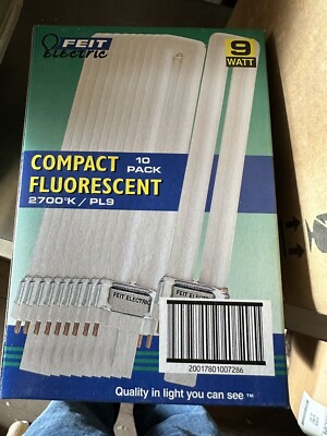 LOT (10) Fluorescent Lamp 9 Watt 2-pin Pl 9 Feit Compact Lamp | eBay