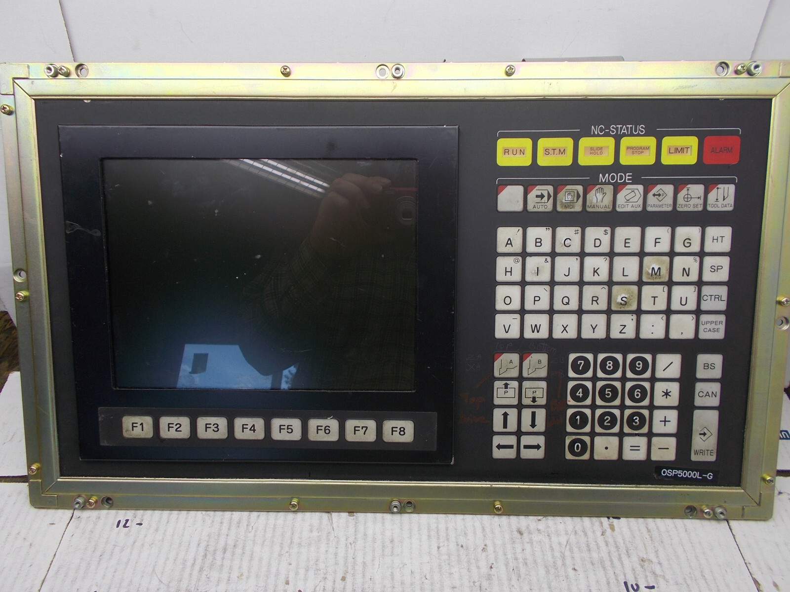 OKUMA OSP5000L-G 5020 Operator Panel LCD Display & keyboard. REBUILT ...