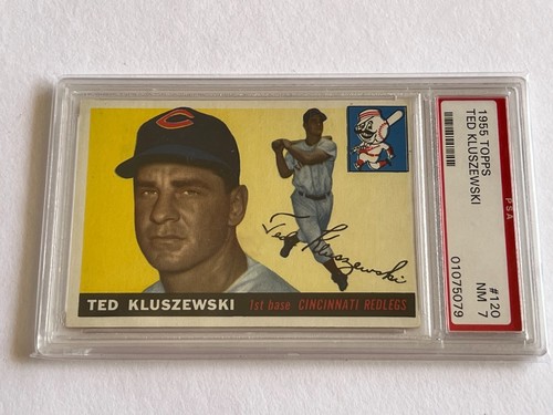 PSA 7 1955 TOPPS #120 TED KLUSZEWSKI CINCINNATI REDLEGS REDS | eBay
