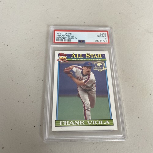 1991 TOPPS DESERT SHIELD #406 FRANK VIOLA PSA 8 METS | eBay