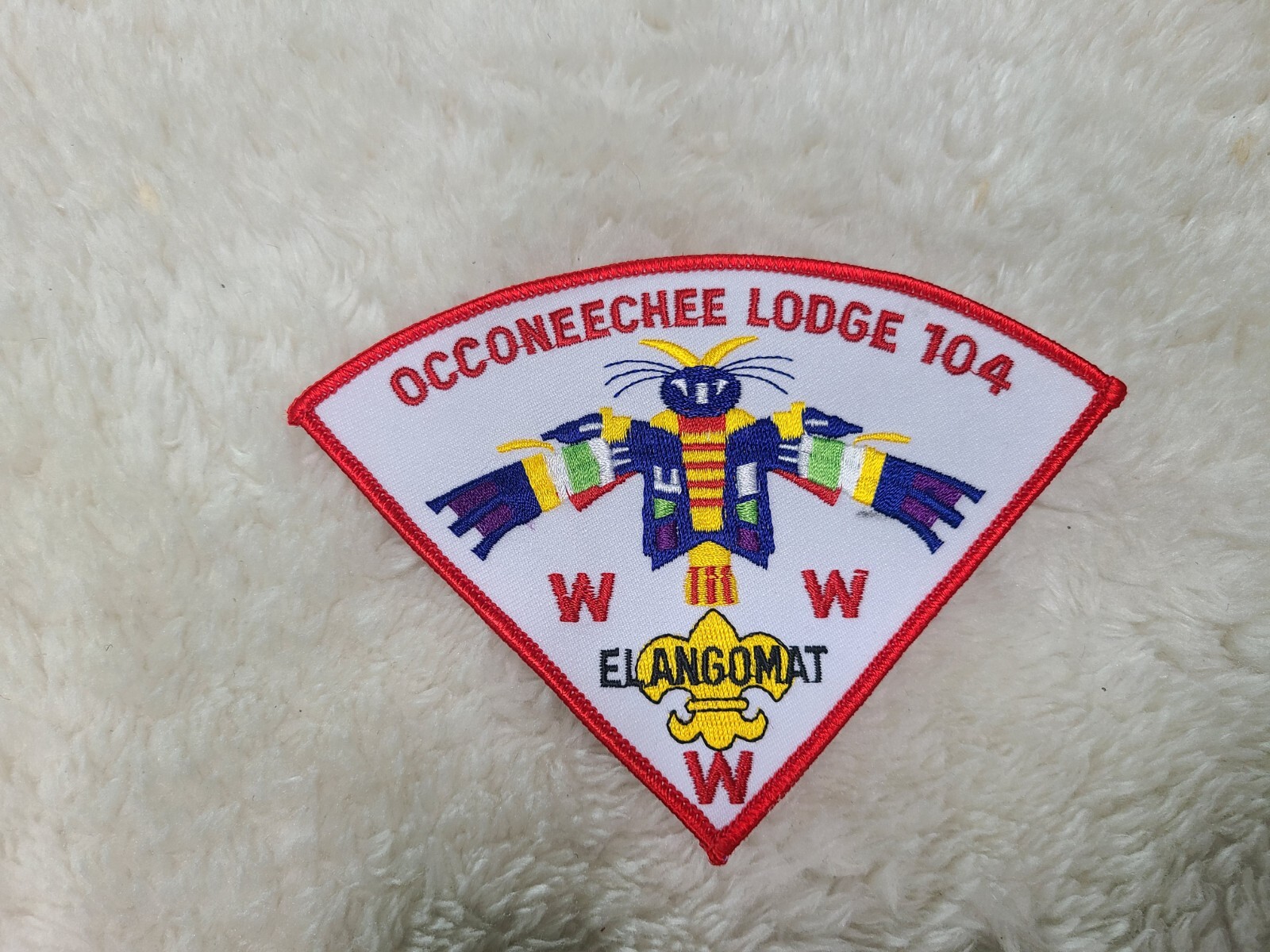Order of the Arrow Occoneechee Lodge 104 "P-4" Elangomat Pie Patch OA ...