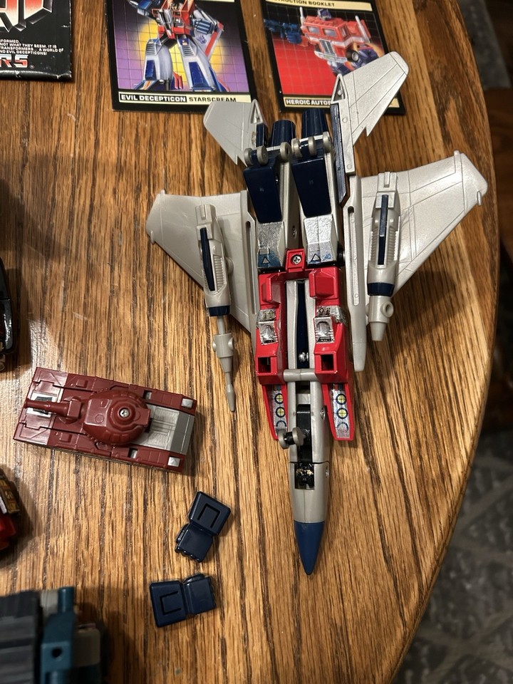 Vintage G1 Transformers Lot Starscream Onslaught Paperwork Instructions ...