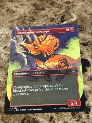 RAMPAGING CERATOPS Magic MTG Lost Caverns of Ixalan Borderless | eBay