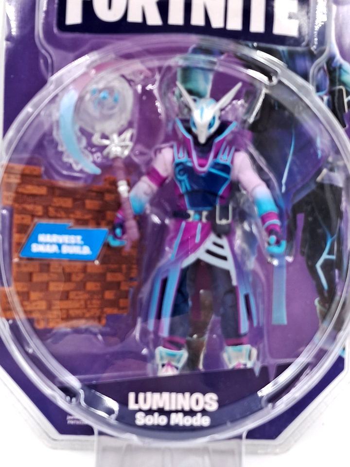 2021 Fortnite Luminos 4" Inch Action Figure with Weapon Epic Games ...