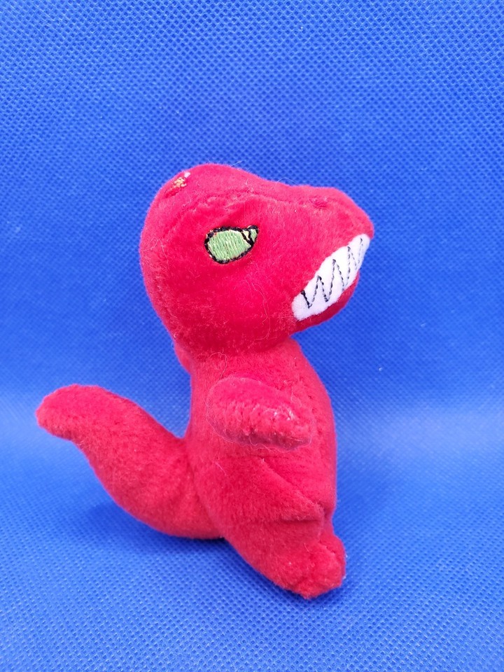 Neopets Mcdonalds Red Grarrl T-Rex Dinosaur Mini Stuffed Animal Plush ...